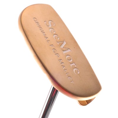 SeeMore Original FGP Mallet Bronze CS Putter 35" RH +HC | eBay