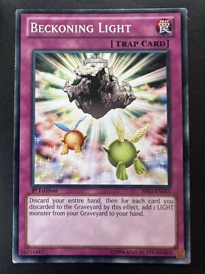 Beckoning Light SDLI-EN033 Yu-Gi-Oh! Card Light Play 1st Edition | eBay