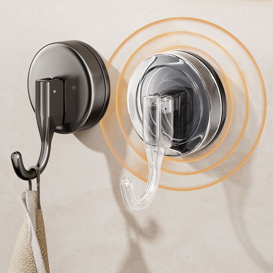 Suction Cup Hooks Wall Hook Wall Hangers No Punching Hanging Rack 2PCS ...