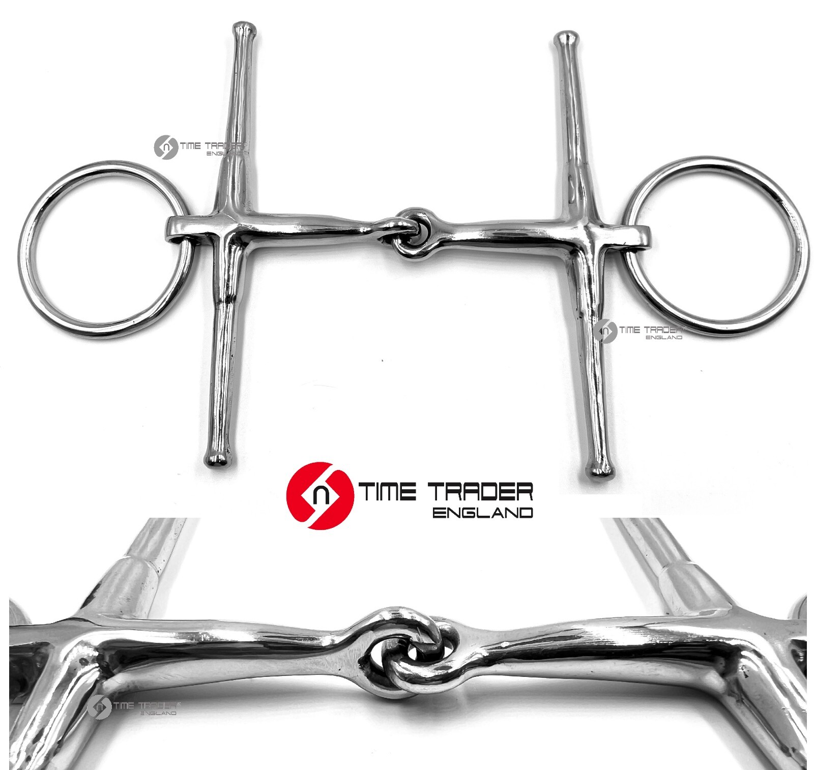 Full Cheek Loose Ring Single Joint Fulmer Snaffle Horse Bit UK Stock ...