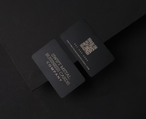 ((100 Matte Black)) Custom Laser Etched Metal Business Cards | eBay