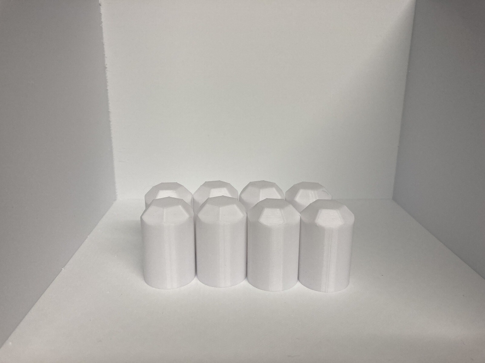 8x Radiator Valve Caps White - Cheapest - Great Quality - Hexagon ...