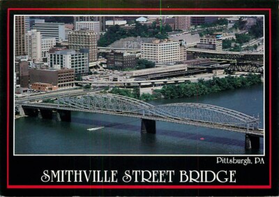 Postcard Pittsburgh, Pennsylvania - Aerial View of Smithville Street ...