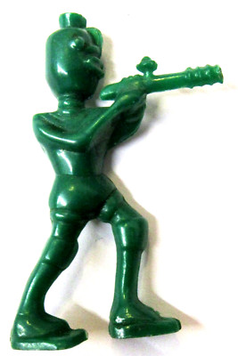 1954 Lido Post Raisin Bran Premium CAPTAIN VIDEO SPACE ALIEN dk gr ...