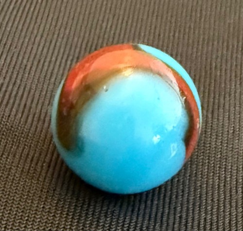 AMAZING PELTIER PEERLESS PATCH PPP IN RED AND BLUE .65" MARBLE!! | eBay