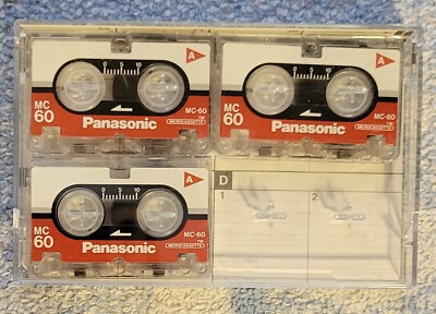 NEW Panasonic Microcassette Tapes MC-60 3 pack | eBay