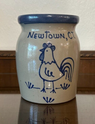 1997 Beaumont Brothers Salt Glaze Pottery Newtown CT Connecticut Crock ...
