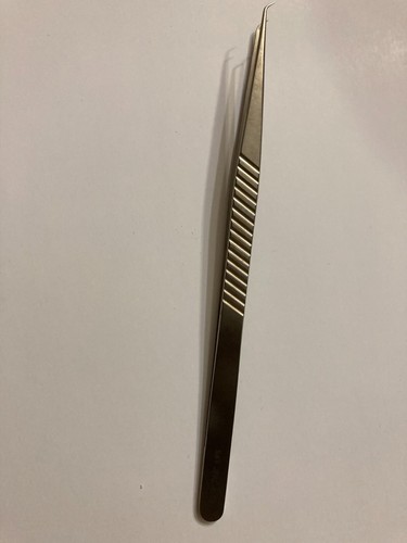 S&T Flat Handle Straight Tip Micro Forceps Instrument JFAL-3-18 | eBay