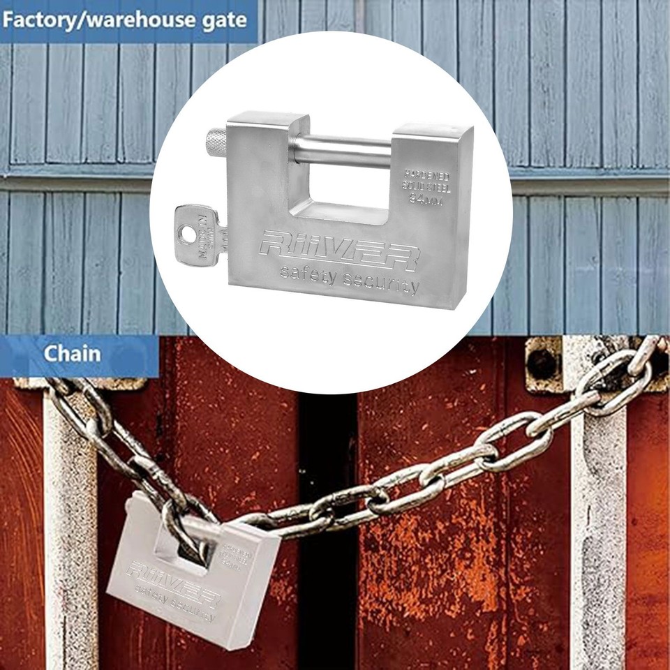94MM HEAVY DUTY Padlock 10 Keys High Security Shutter Shipping ...