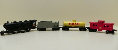 Fletcher-Barnhardt & White Shell Oil Co. Die Cast Toy Train Set Ho ...
