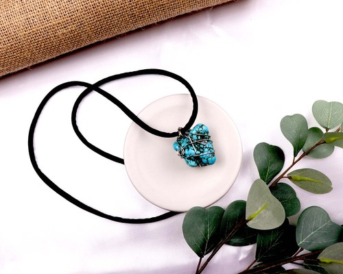 Large Natural Blue Turquoise Stone, Raw Irregular Turquoise Pendant ...