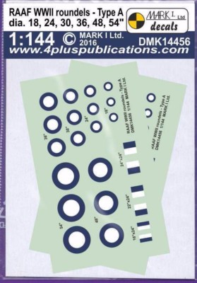 1/144 Decals: WW2 RAAF Type A Decals Various sizes #DMK14456 : MARK1 | eBay