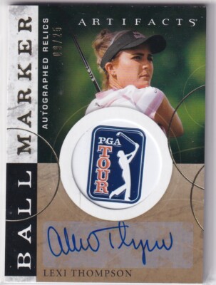 2021 Upper Deck Artifacts Ball Marker Autographed Relic Lexi Thompson ...