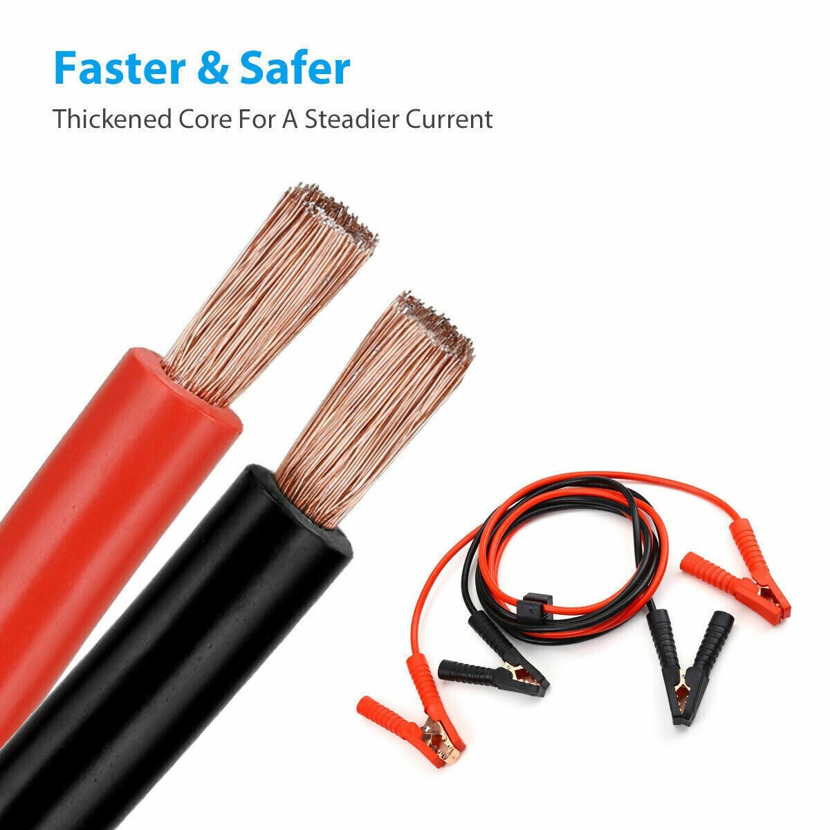 400AMP 3M Long Heavy Duty Jump Start Recovery Leads Car Battery Booster ...