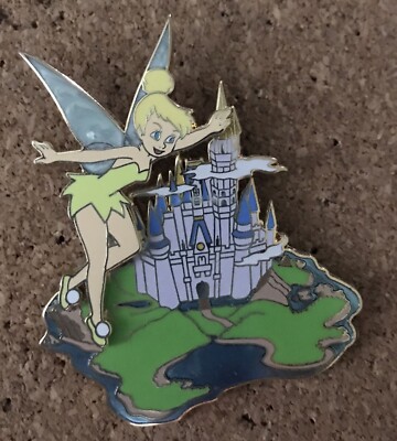 NEW Disney Tinker Bell Fairy Flying Over The Castle LE 750 Pin | eBay