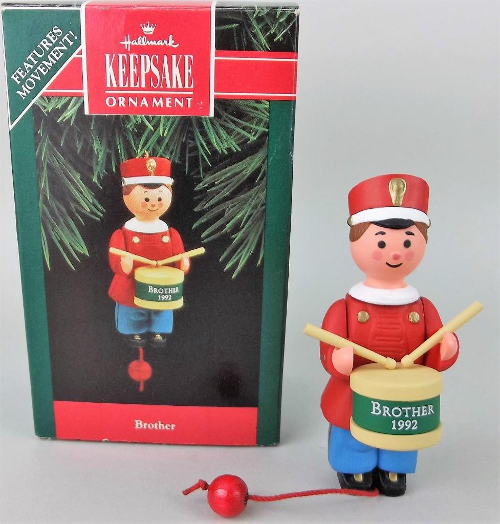 Hallmark Keepsake Ornament Brother Drummer 1992 Features Movement Drum ...