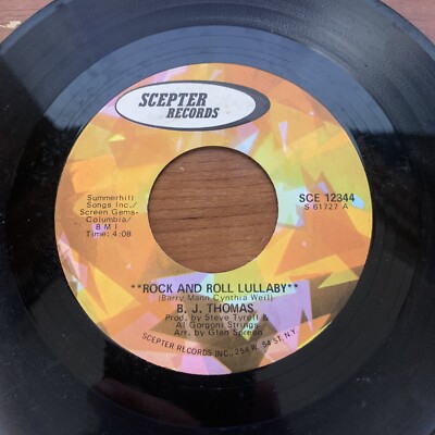 Scepter SCE 12344 - B.J. Thomas - Rock and Roll Lullaby / Are We Losing ...