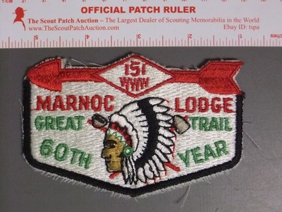 Boy Scout OA 151 Marnoc Lodge 60th Anniv Flap 7254NN | eBay