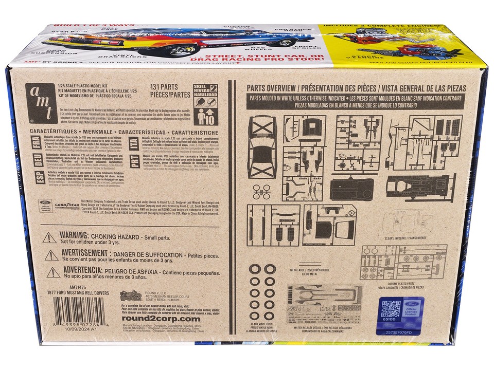 1977 Ford Mustang Hell Drivers 1/25 Scale Model Kit by AMT - Thrill ...
