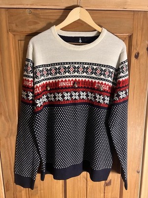 Threadbare Xmas Jumper with Bells Size XL Good Preloved Condition | eBay UK
