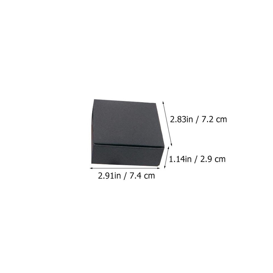 24 Pcs Black Paper Packing Boxes Set Folding Moving Storage Boxes for ...