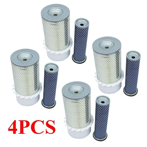 4Pair 6598492 6598362 Air Filter Kit Fits FOR Bobcat Excavators 325 ...