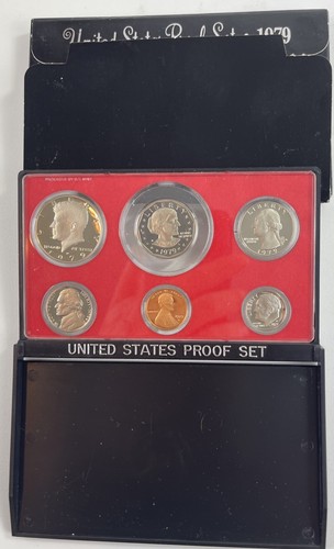 1979 - S United States Proof Set, U.S. Mint, Black Box Type I Perfect ...