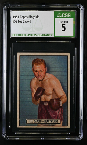 1951 Topps Ringside Boxing #52 LEE SAVOLD CSG 5 EX | eBay