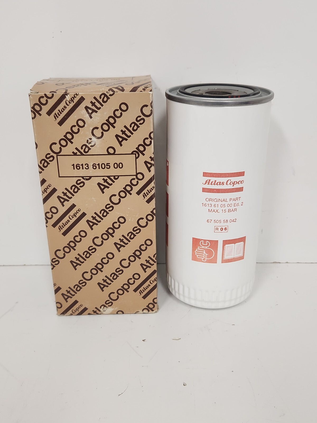 Atlas Copco Oil Filter Element 1613610500 Ed. 2 for sale online | eBay