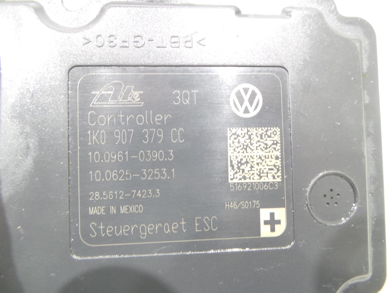 2017 VW BEETLE ABS PUMP 1K0614517EK & CONTROLLER 1K0907379CC GENUINE ...