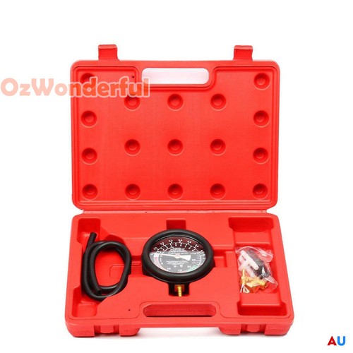 Vacuum Tester Gauge Vaccum Fuel Pump Pressure Test kit Carburetor Carb ...