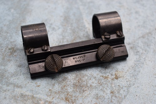 Weaver Detachable Side Scope Mount rings only no base, 1in used | eBay