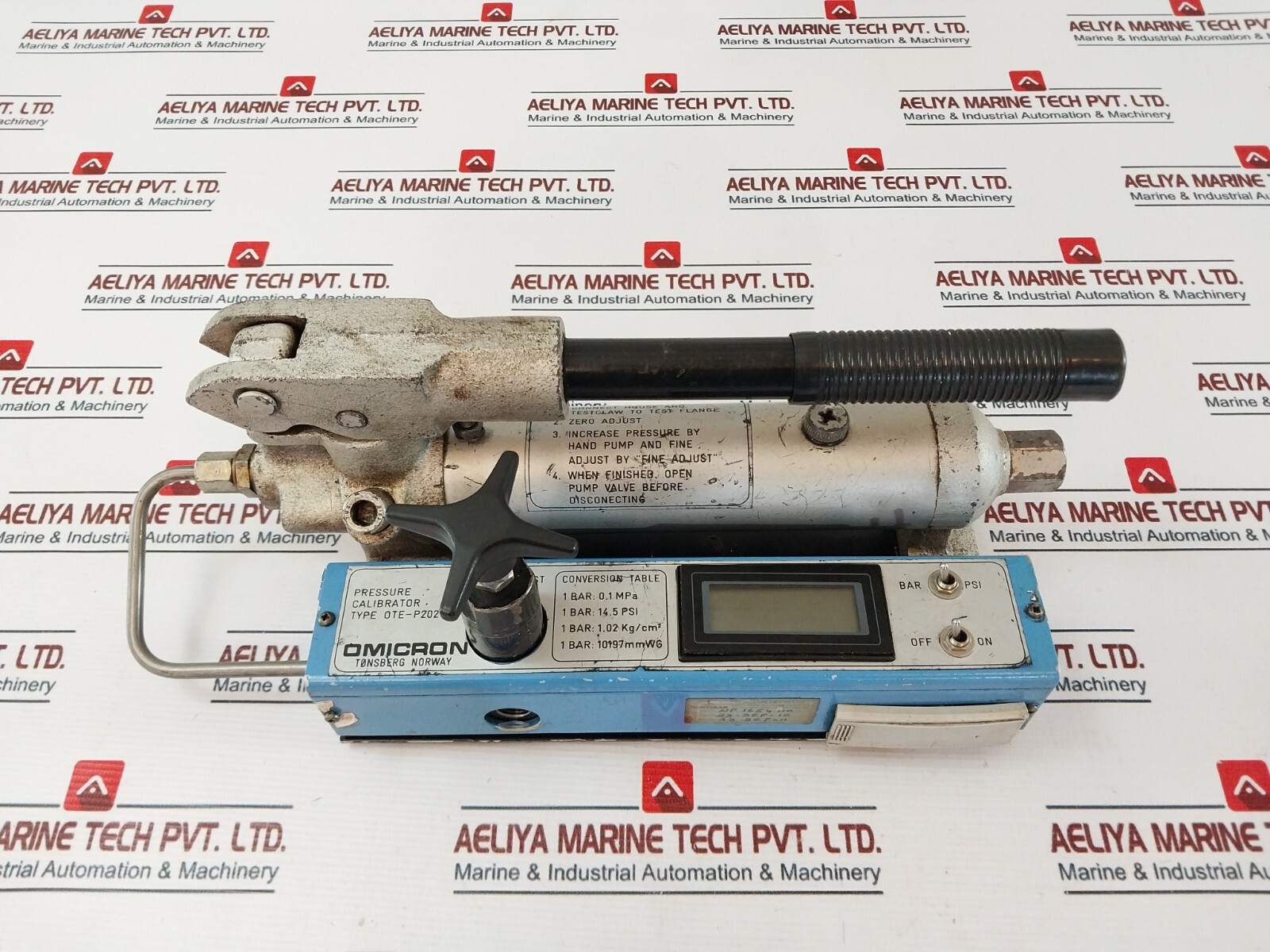 OMICRON OTE-P202 Pressure Calibrator 0.1MPA 14.5 Psi 1.02 KG/CM2 | eBay