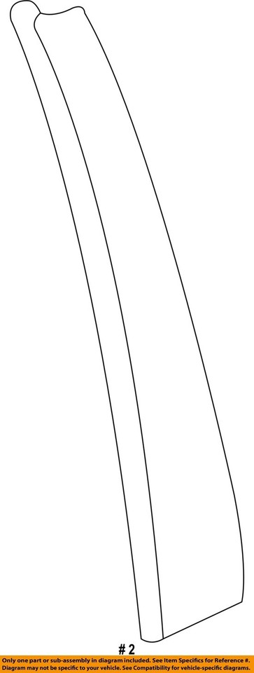 Chevrolet GM OEM 06-08 Impala Exterior-Rear-Applique Window Trim Left ...