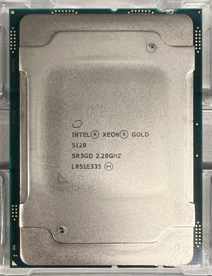 LOT OF 40x SR3GD INTEL XEON GOLD 5120 (2.20GHZ/14-CORE/19MB/105W) CPU ...