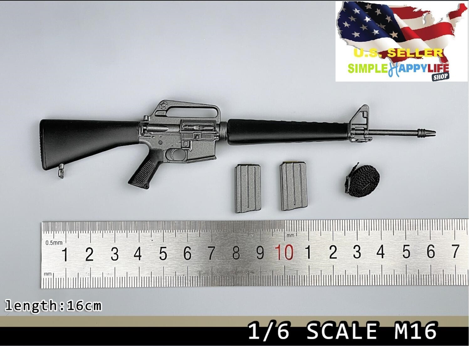 1/6 WWII M16 Gun Rifle Weapon Model For 12'' Soldier Figure phicen ...