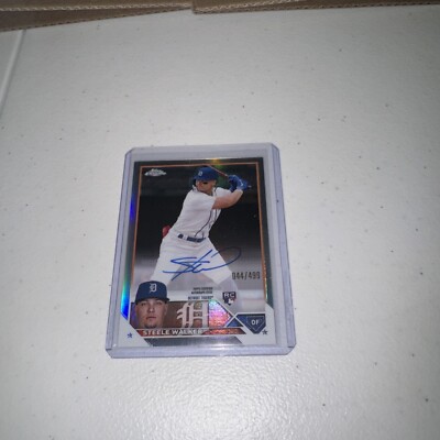 Steele Walker 2023 Topps Chrome Refractor Auto Autograph Rookie RC #RA ...