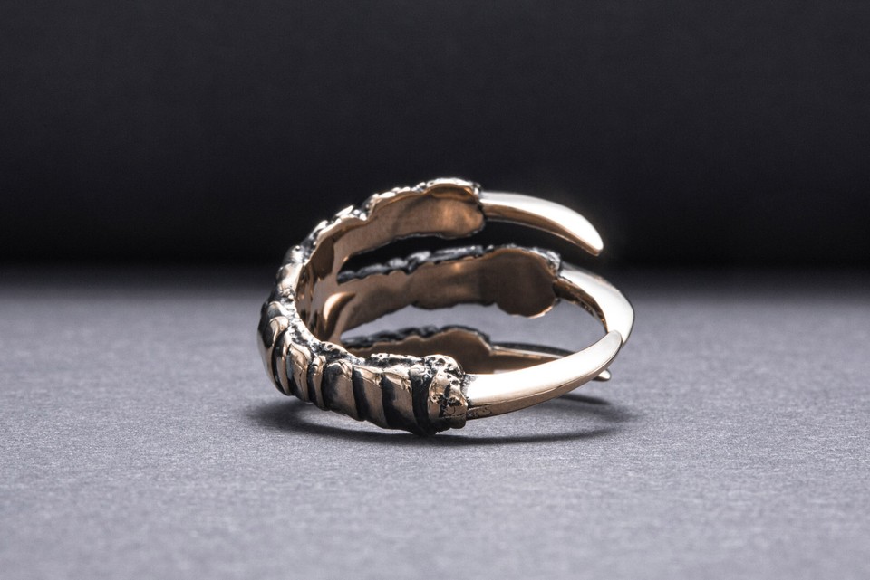 Raven Claw Wrap Ring Bird Talon Band Handcrafted Wildlife Jewelry Unique Gift | eBay