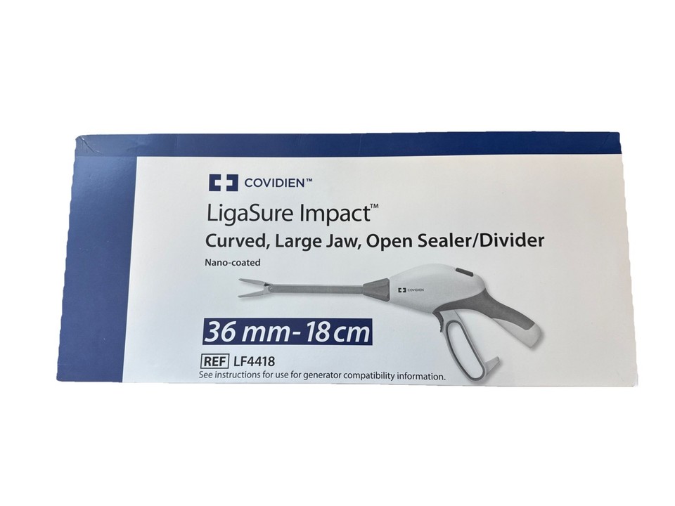 Covidien LF4418 LigaSure Impact Curved Jaw Open Sealer/Divider EXP: 08 ...