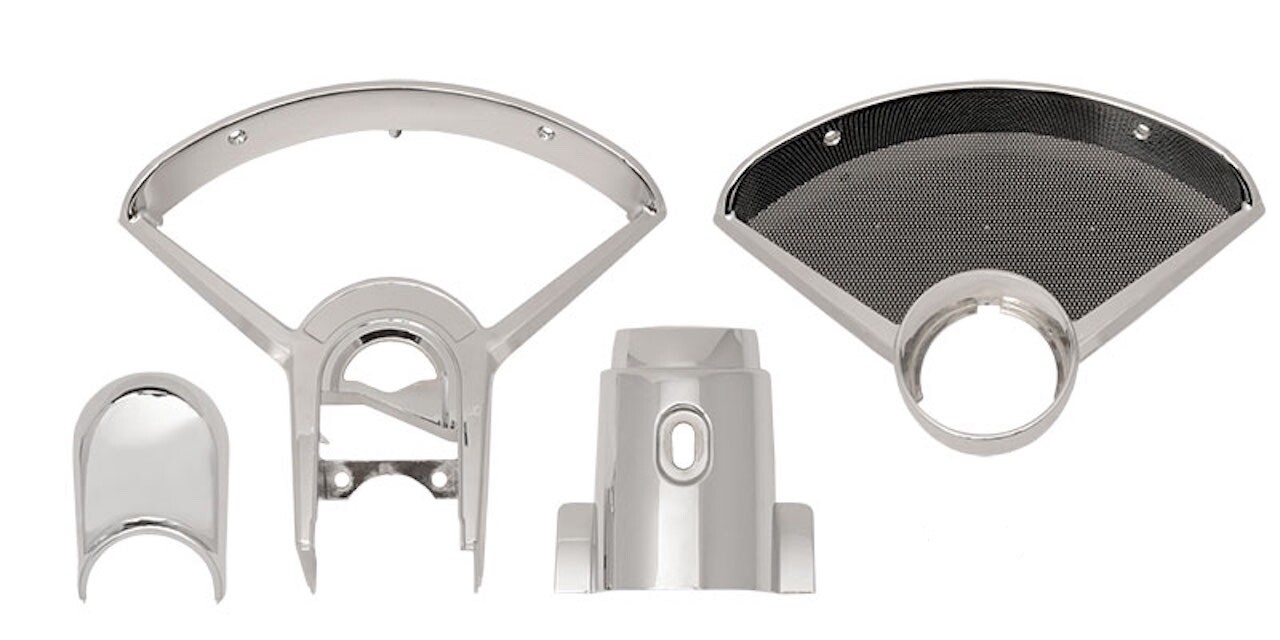 55 56 Chevy Instrument Cluster Bezel Set Standard 1955 1956 Chevrolet ...