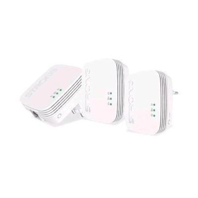 STRONG POWERLINE MINI 600 TRIO KIT 3 POWERLINE 600 Mbit/s RETE ...