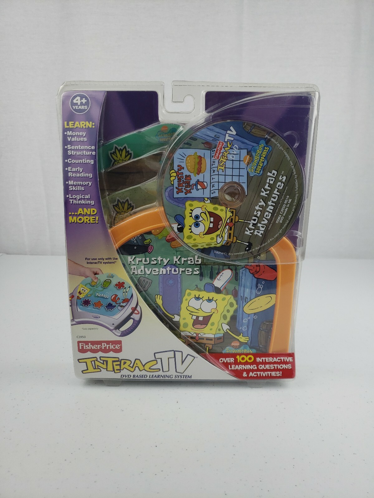 Fisher Price InteracTV DVD SpongeBob Squarepants Krusty Krab Adventures ...