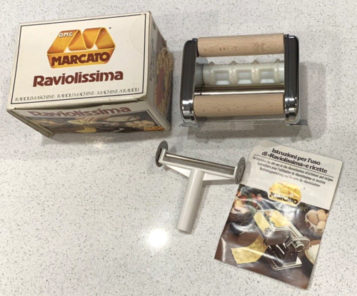 OMC Marcato Raviolissima Ravioli Machine Attachement Cutter Made In ...