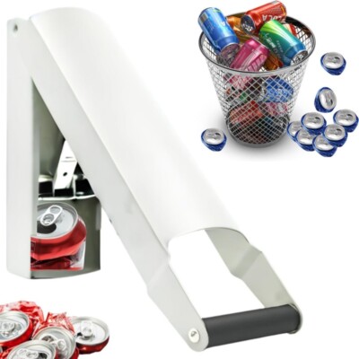 Aluminum Can Compactor White 16OZ Metal Can Crusher Heavy-Duty Wall ...