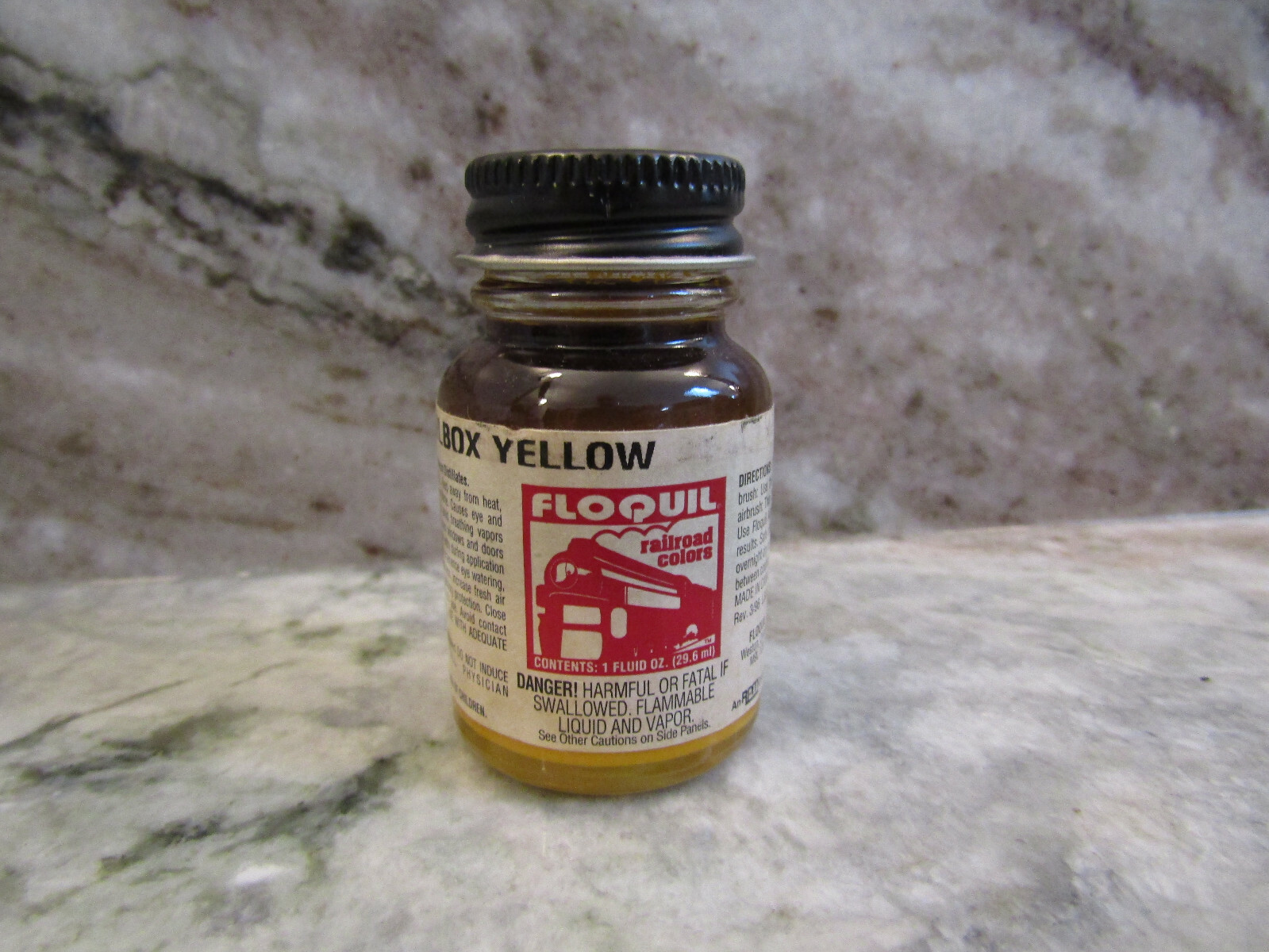 FLOQUIL RAILROAD COLORS MODEL PAINT - 1oz 1 OUNCE - RAILBOX YELLOW ...