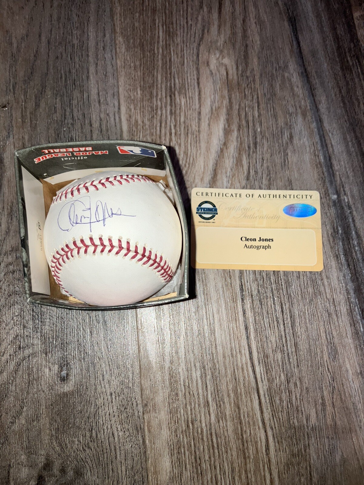 Cleon Jones Signed OML Baseball (SOP COA) 1969 Amazing New York Mets ...