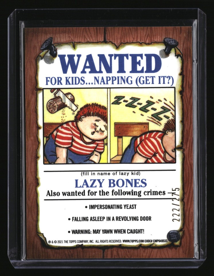 Garbage Pail Kids SHORNED SEAN 161a (2021 GPK Chrome Series 4) Yellow ...