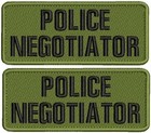 2 POLICE NEGOTIATOR embroidery patch 2.x5 hook | eBay
