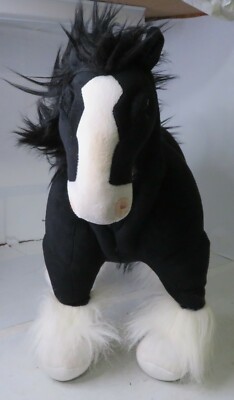 Walt Disney Brave MERIDA'S BLACK CLYDESDALE HORSE ANGUS 15" Plush ...