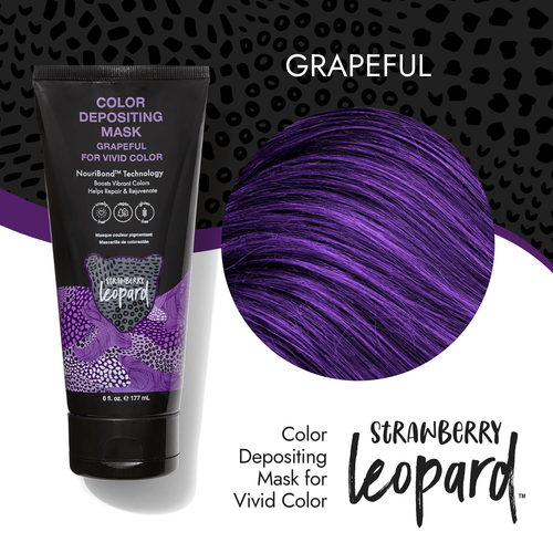 Strawberry Leopard Grapeful Color Depositing Mask 6 Fl Oz, Boosts ...